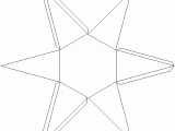 Net Of A Hexagonal Pyramid 3d Geometric Shapes Nets